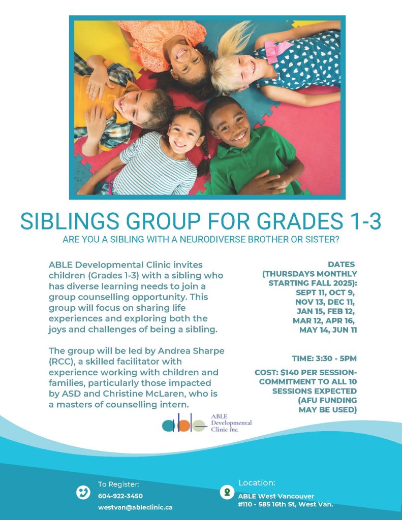 Siblings Group: A Space for Children and Youth – ABLE Developmental ...